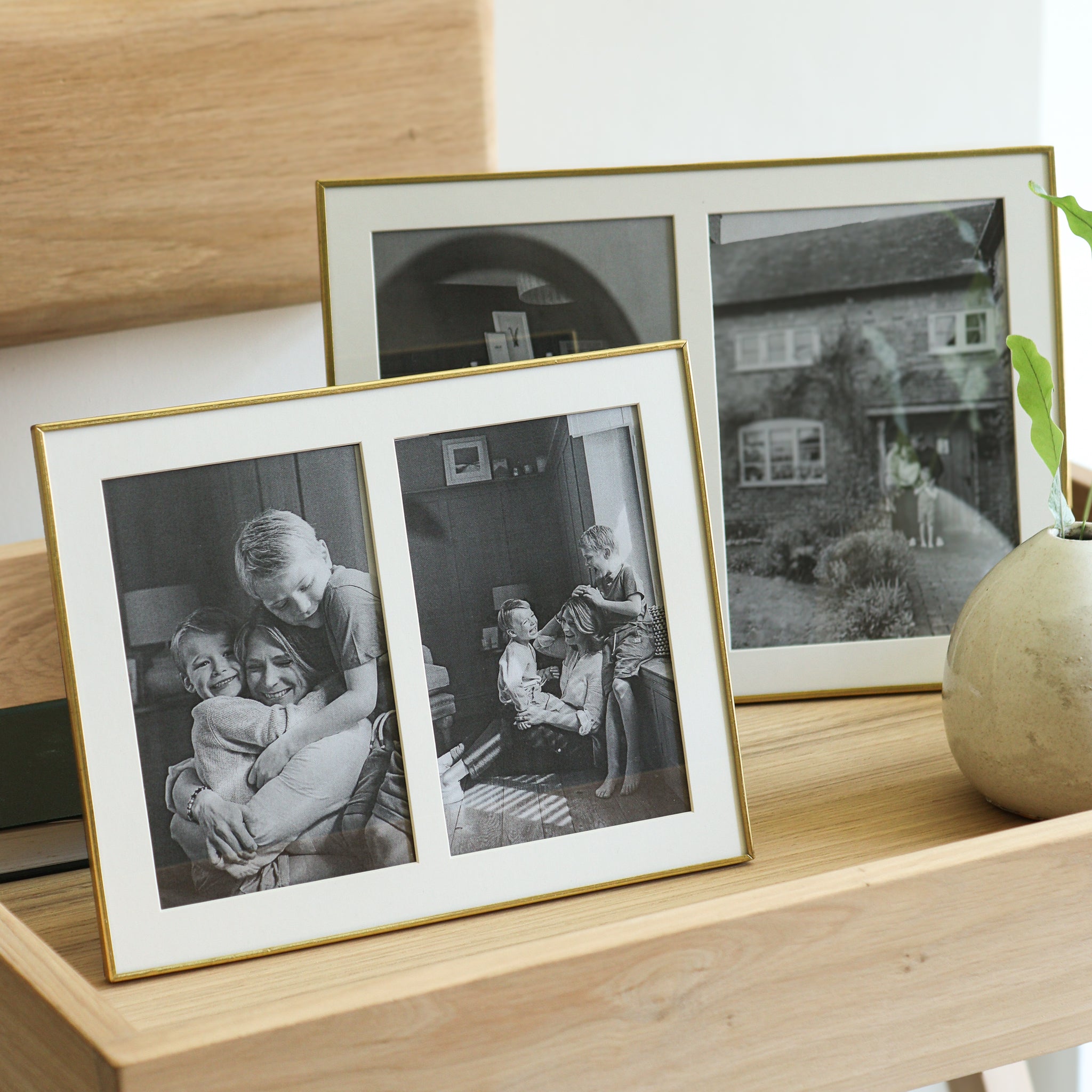 Double Aperture Brass Fine Photo Frame 4x6" – Marquis & Dawe