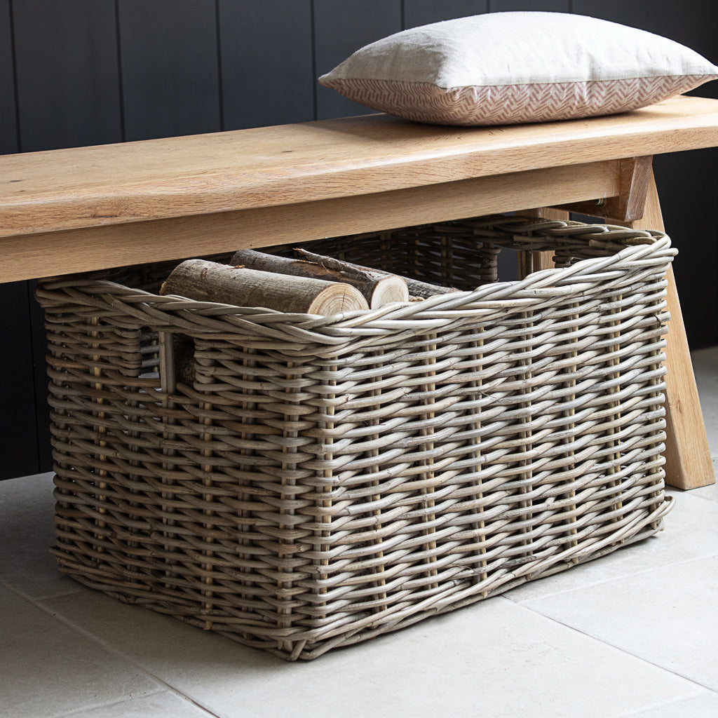 Extra Large Deep Rattan Rectangular Basket - Marquis and Dawe – Marquis ...