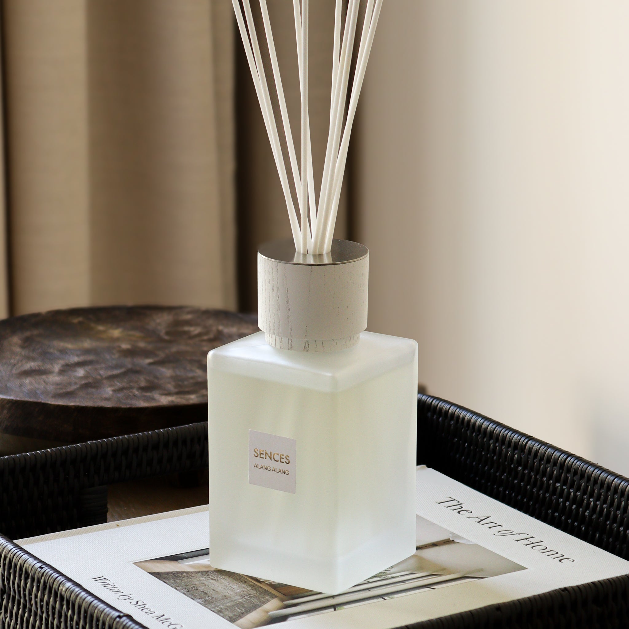 Large White Alang Alang Reed Diffuser - Marquis & Dawe