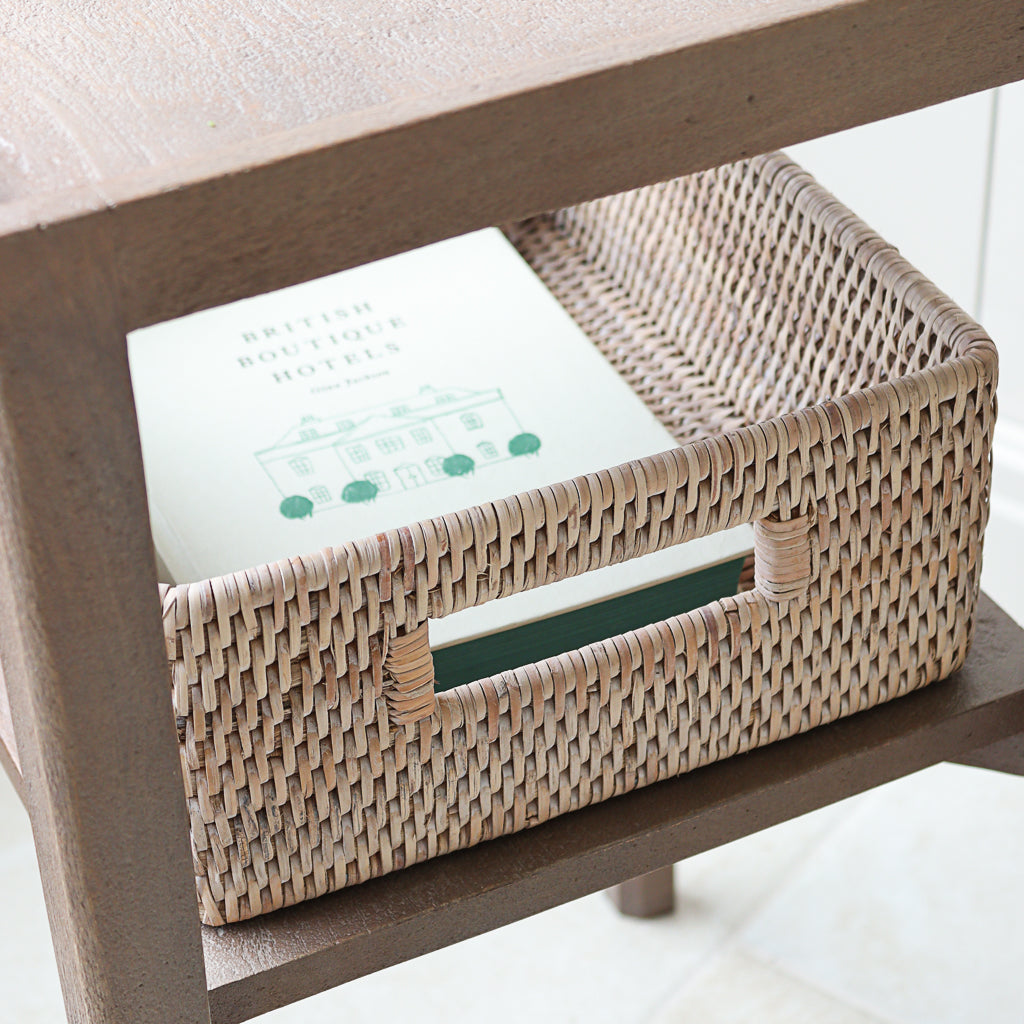 Marbury Rattan Rectangular Basket - Marquis & Dawe