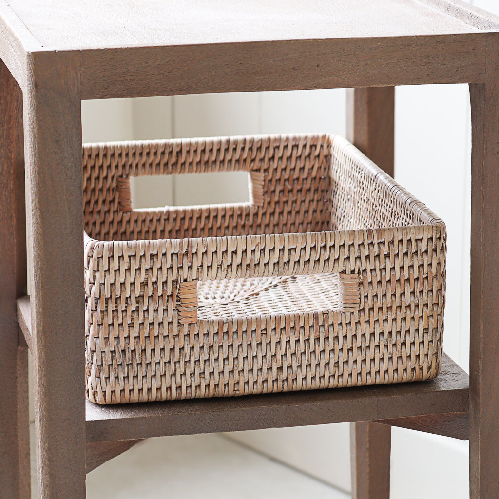 Marbury Rattan Rectangular Basket - Marquis & Dawe