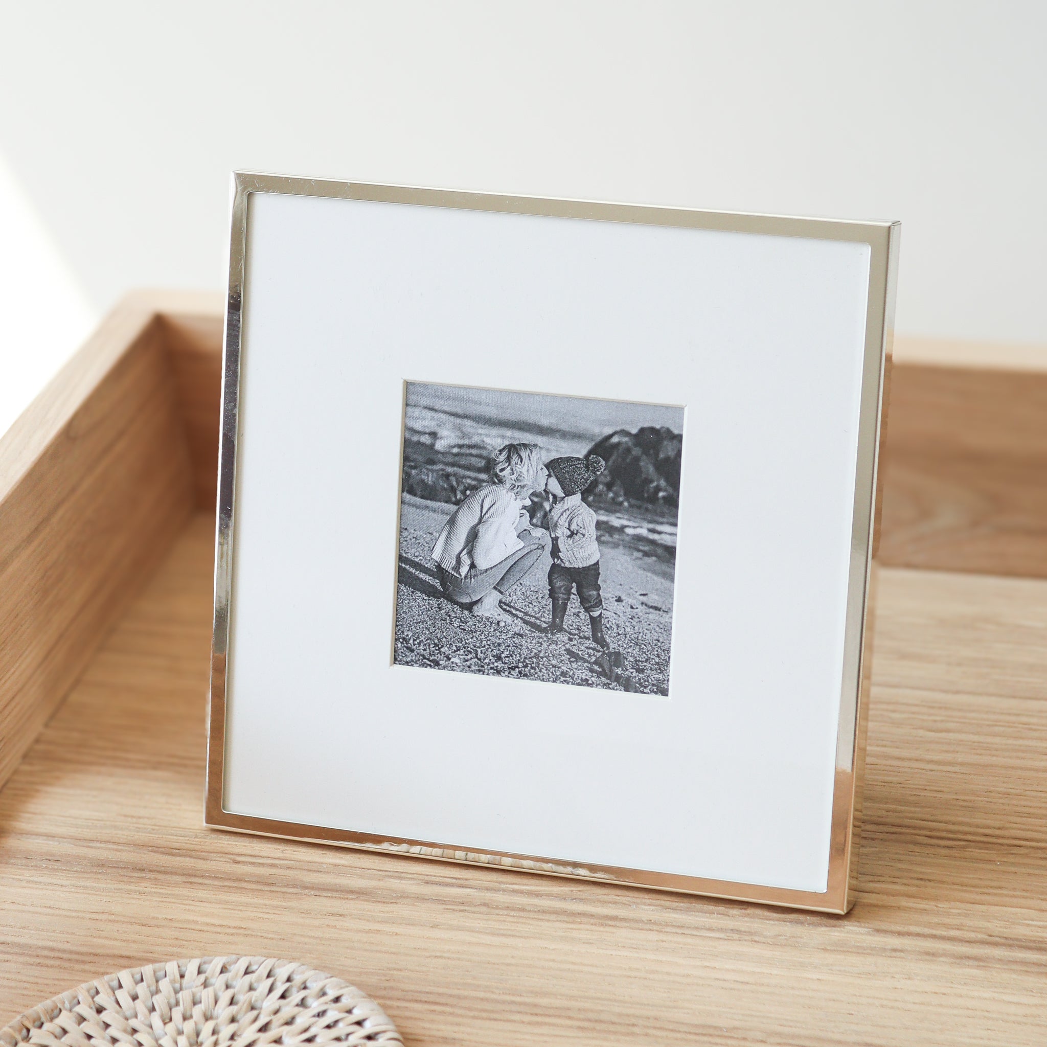 Silver Fine Square Photo Frame | Marquis & Dawe