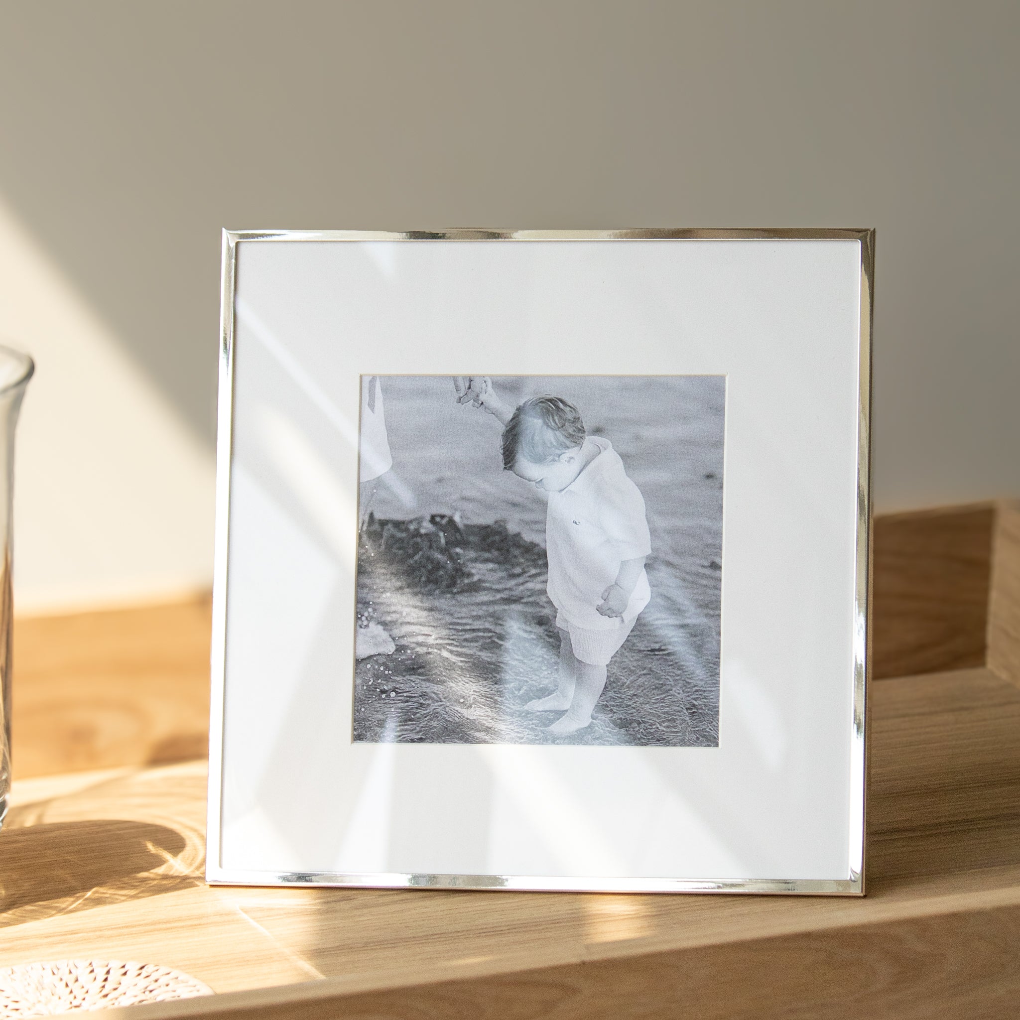 Silver Fine Square Photo Frame | Marquis & Dawe