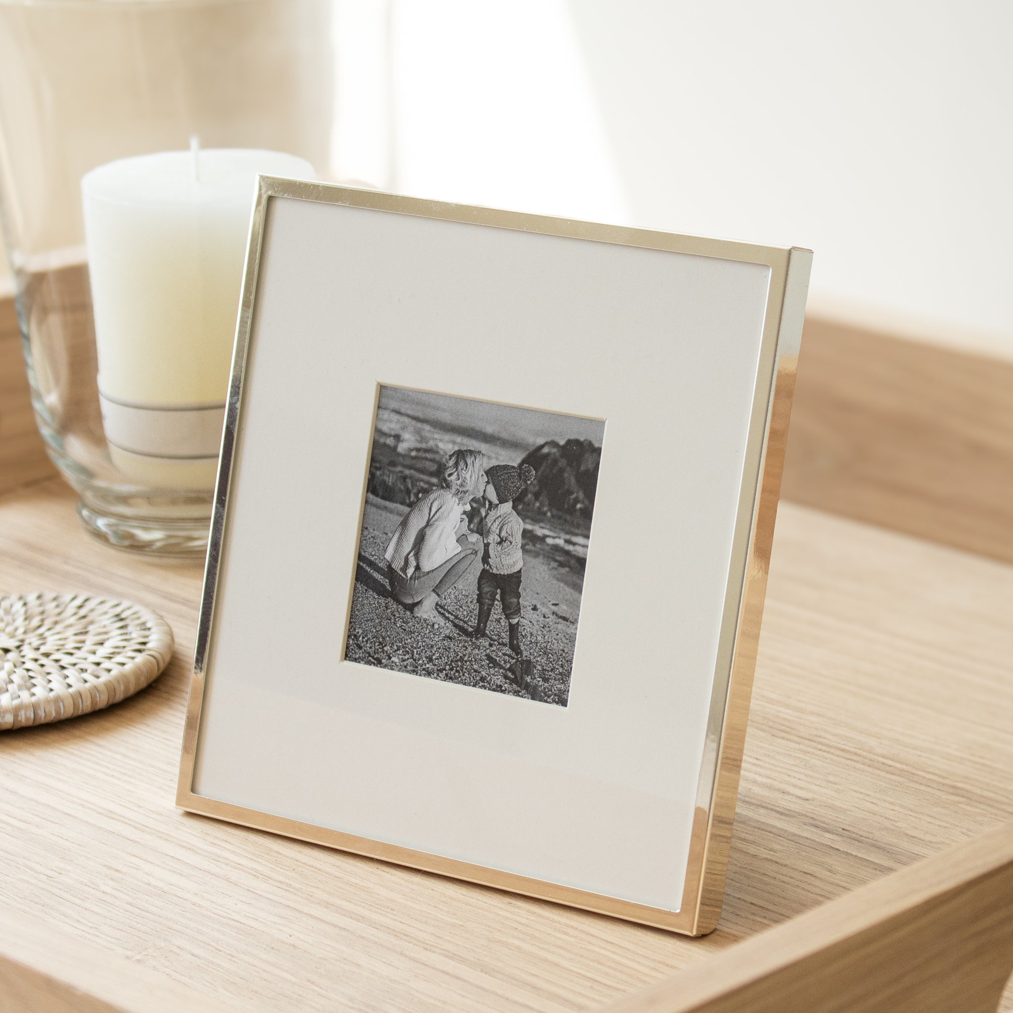 Silver Fine Square Photo Frame | Marquis & Dawe