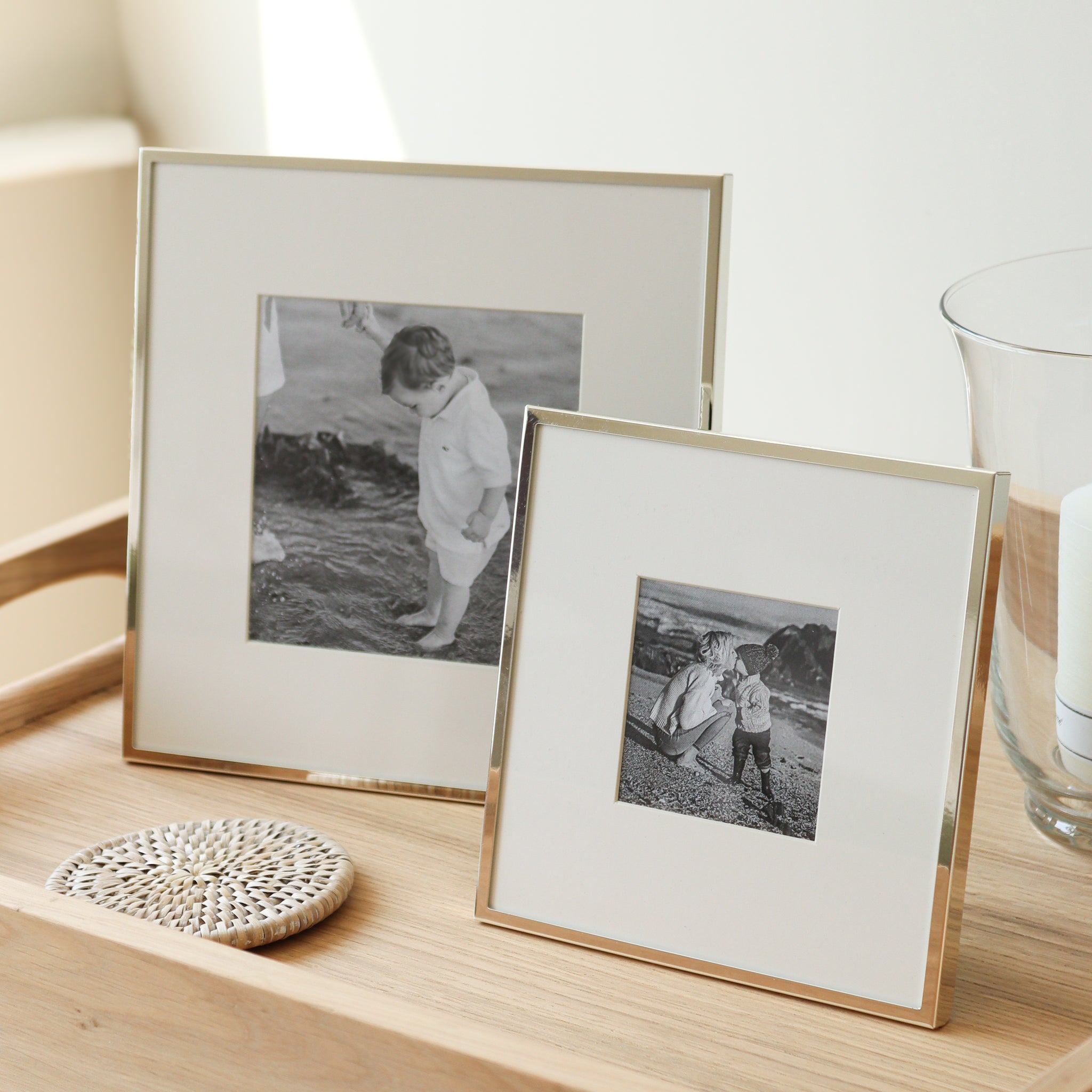 Silver Fine Square Photo Frame | Marquis & Dawe