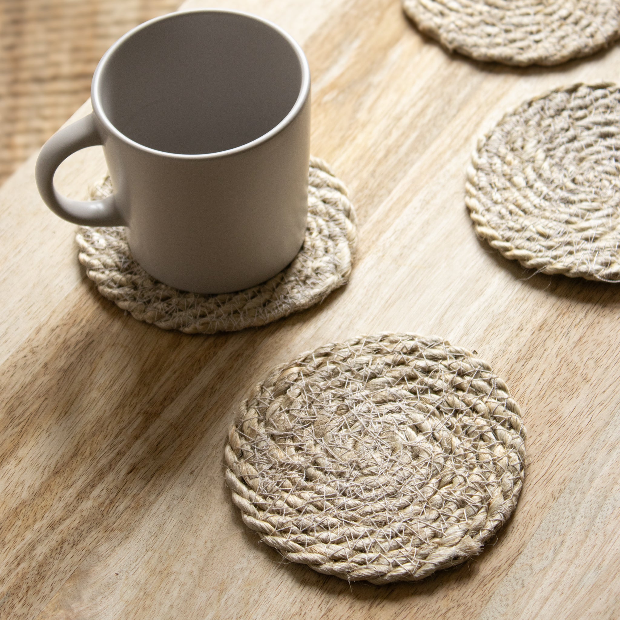 Round Jute Woven Coasters - Marquis & Dawe