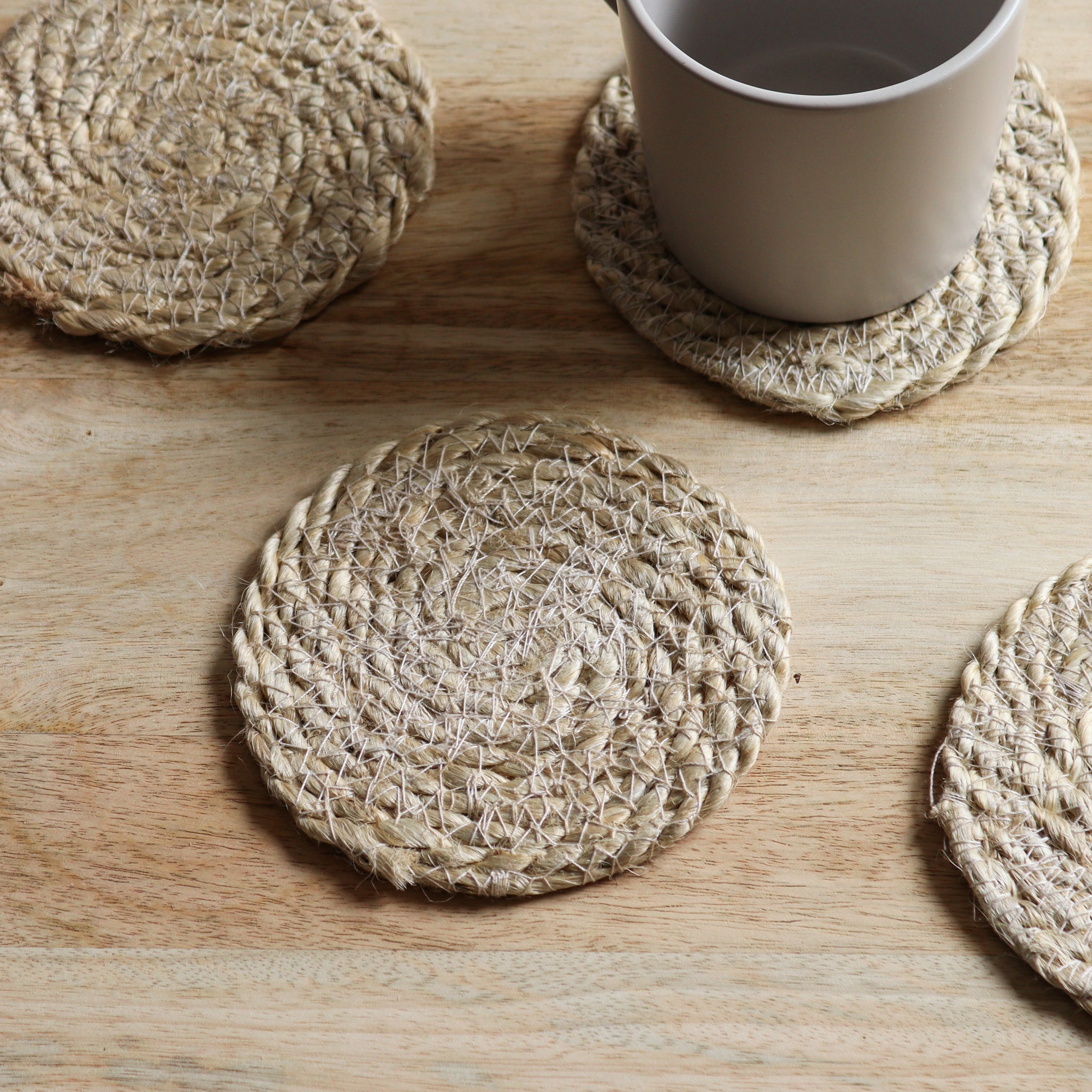 Round Jute Woven Coasters - Marquis & Dawe