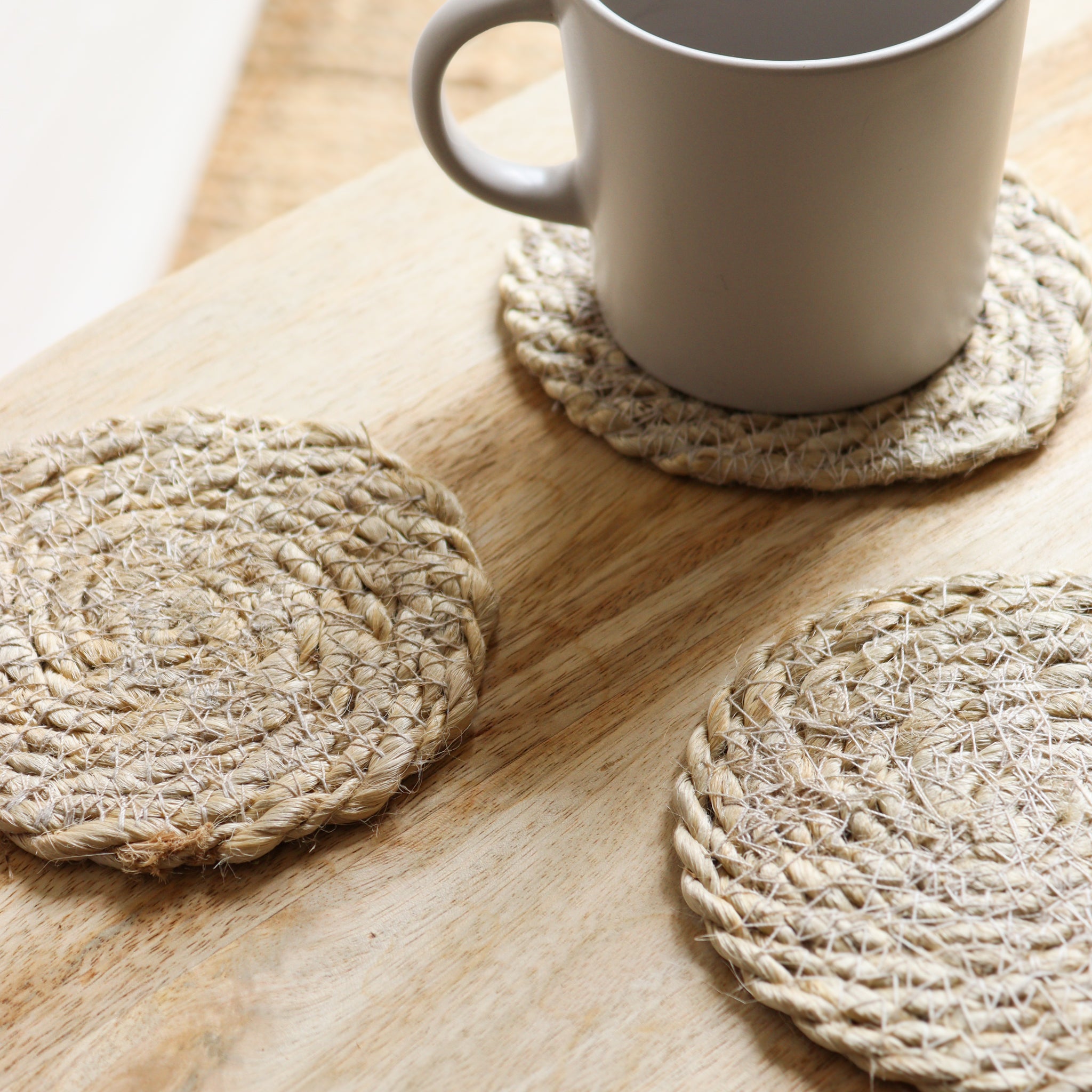 Round Jute Woven Coasters - Marquis & Dawe