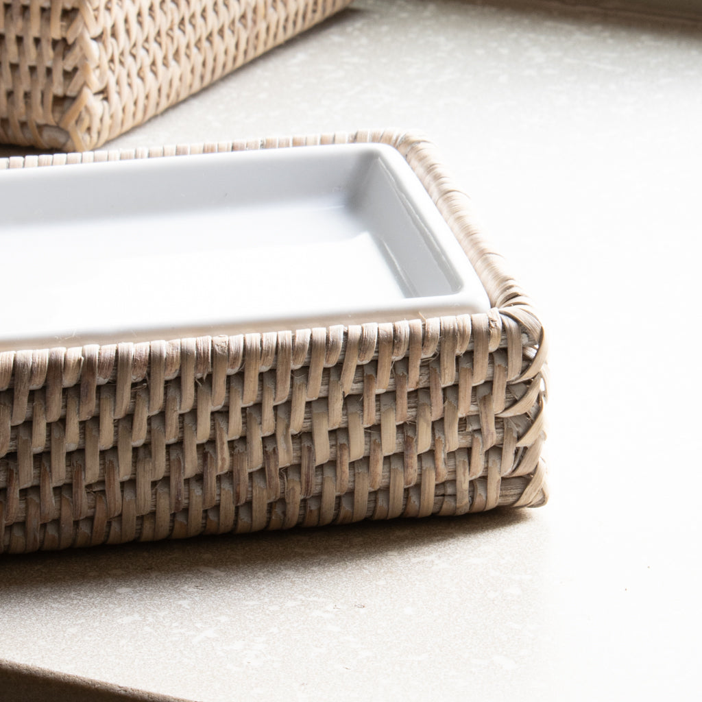 Marbury Rattan Soap Dish - Marquis & Dawe