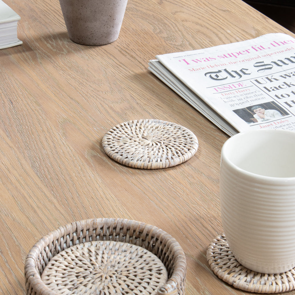 Marbury Round Rattan Coasters - Marquis & Dawe