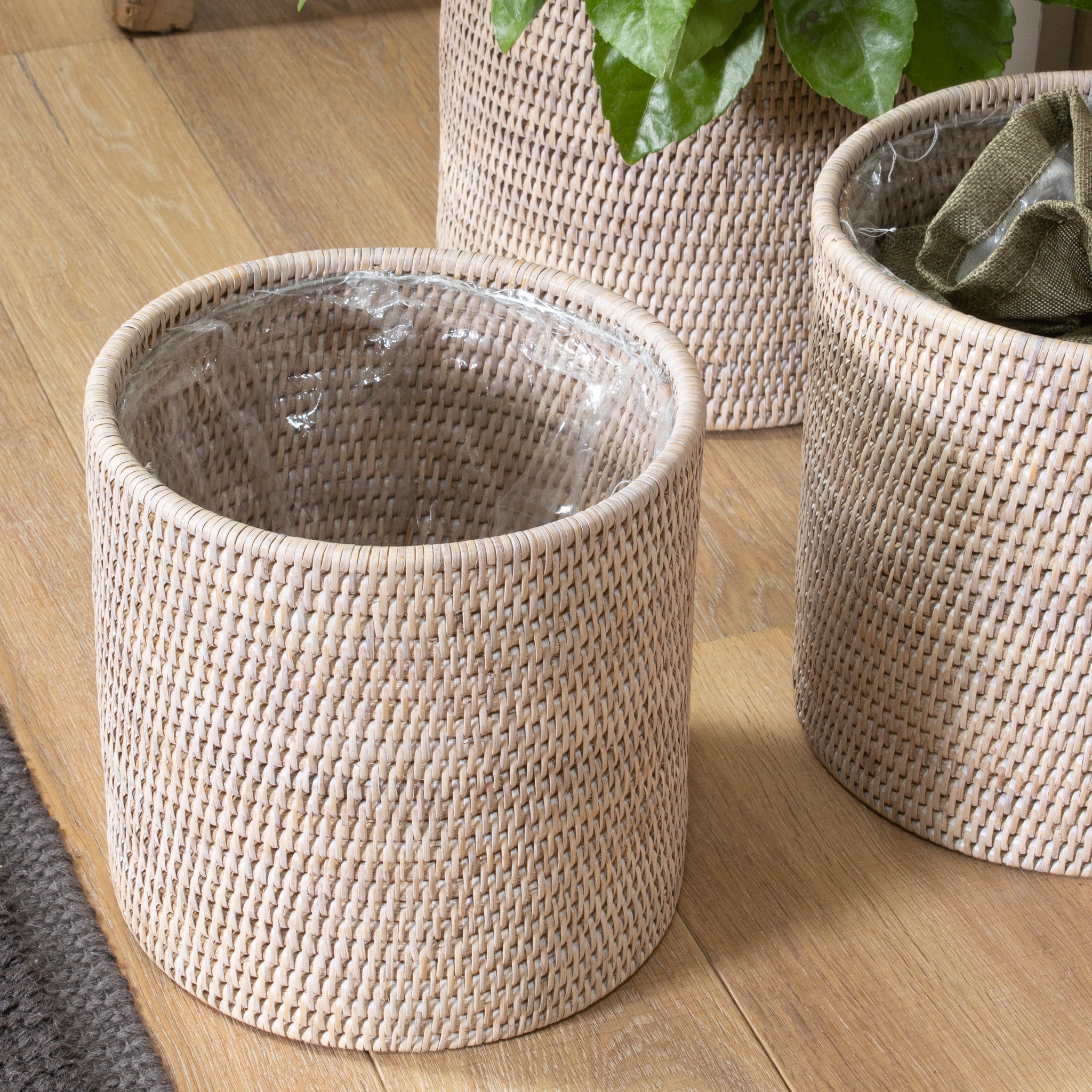 Marbury Round Rattan Planter - Marquis & Dawe