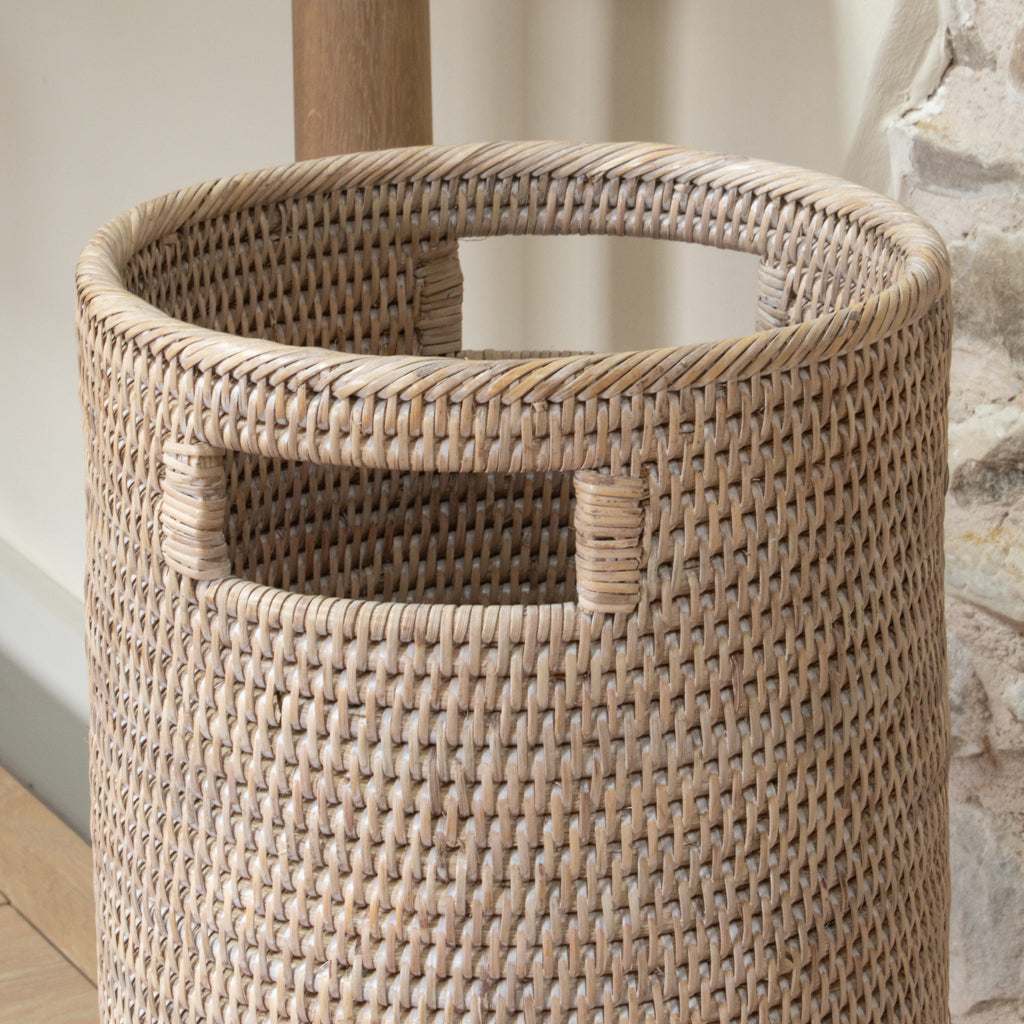 Marbury Round Rattan Umbrella Basket - Marquis & Dawe
