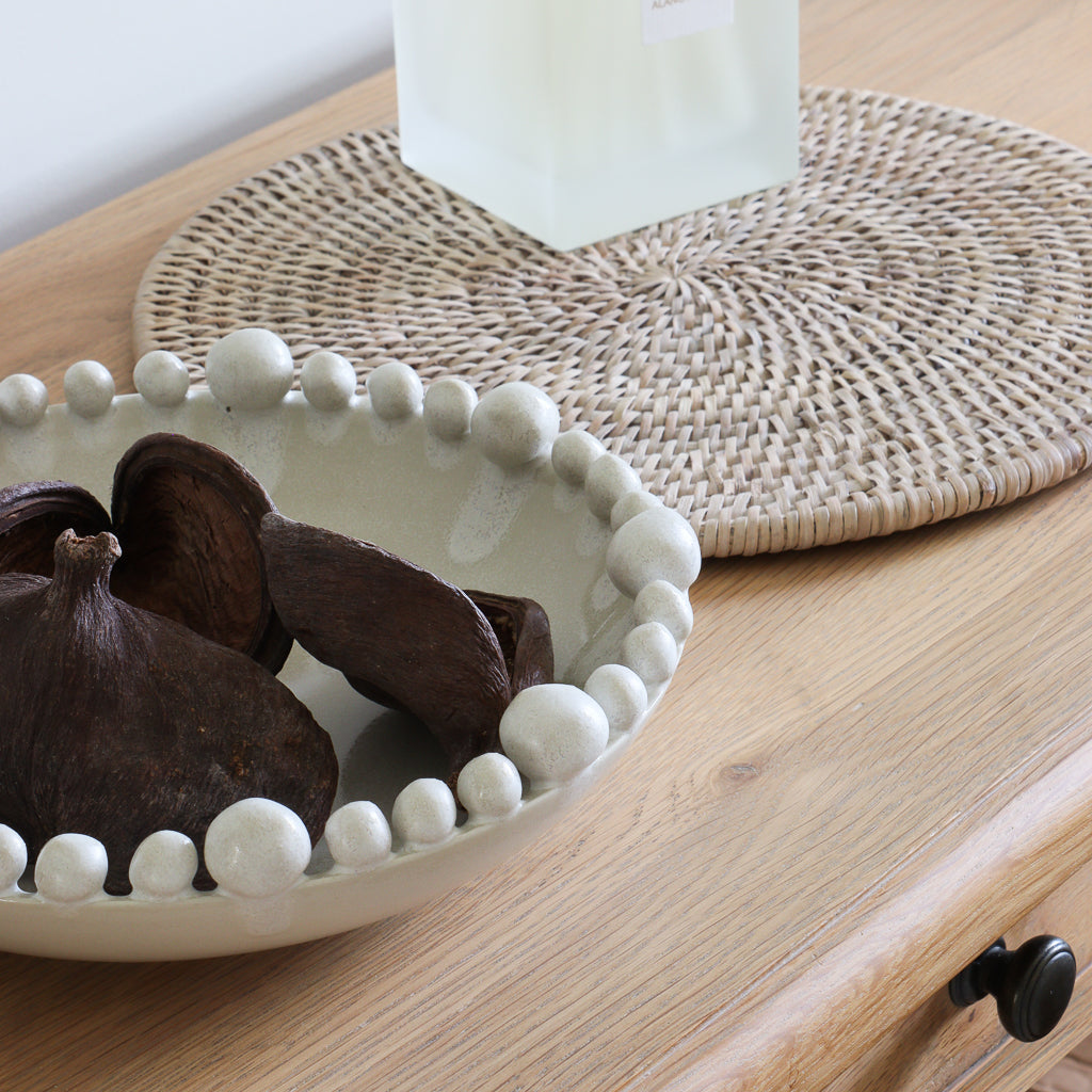 Neutral Dripping Bobble Bowl - Marquis & Dawe