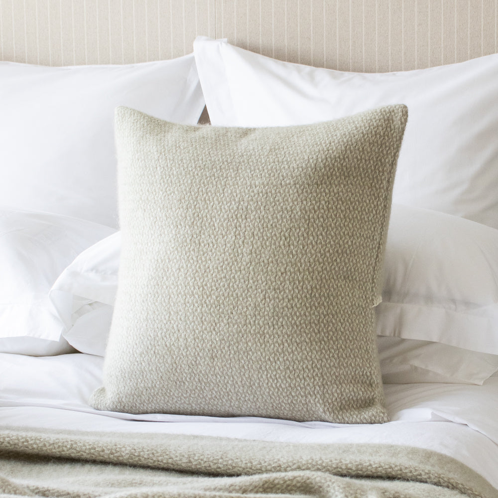 Putty Woven Wool Cushion - Marquis & Dawe