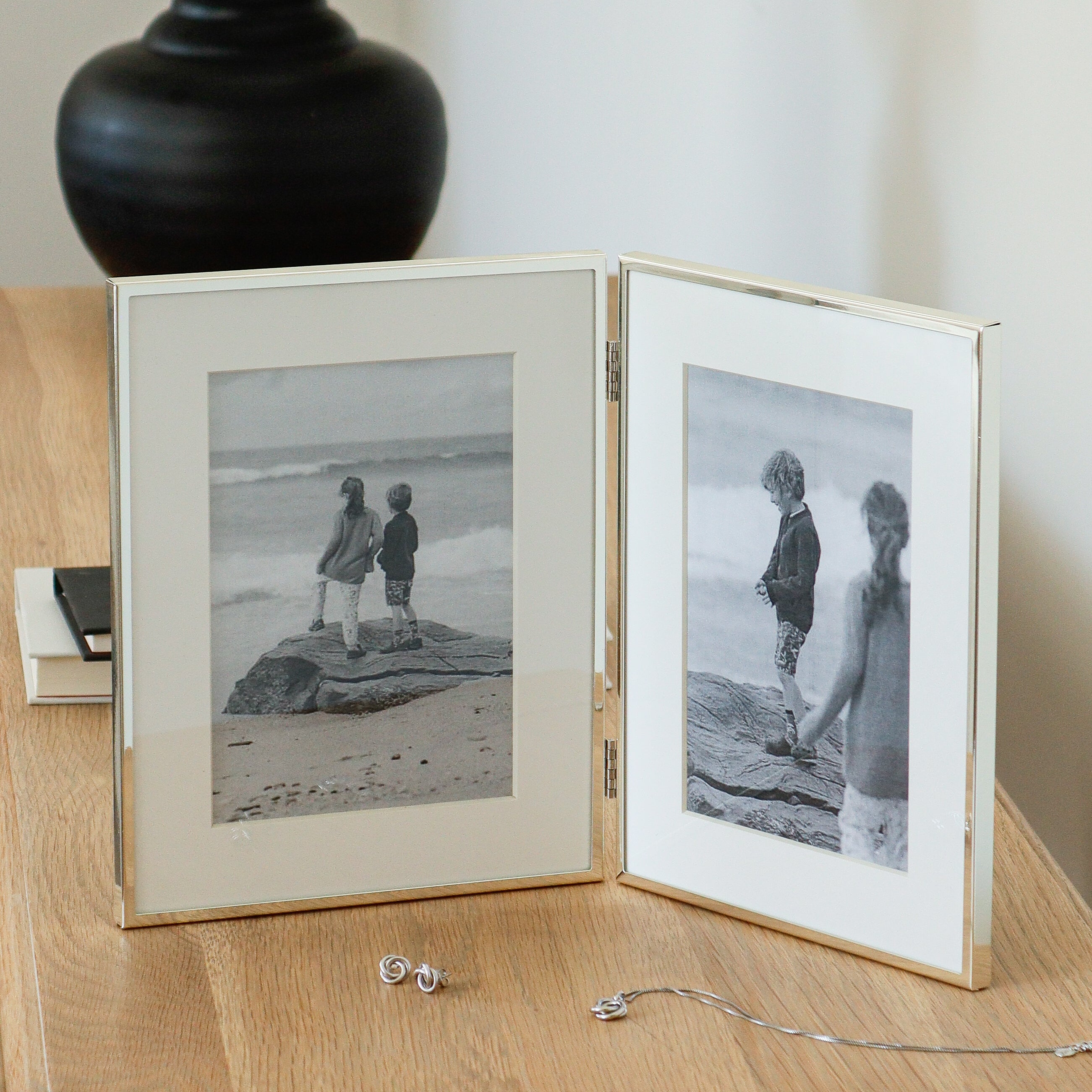 Silver Double Photo Frame - Family Photo Frame | Marquis & Dawe
