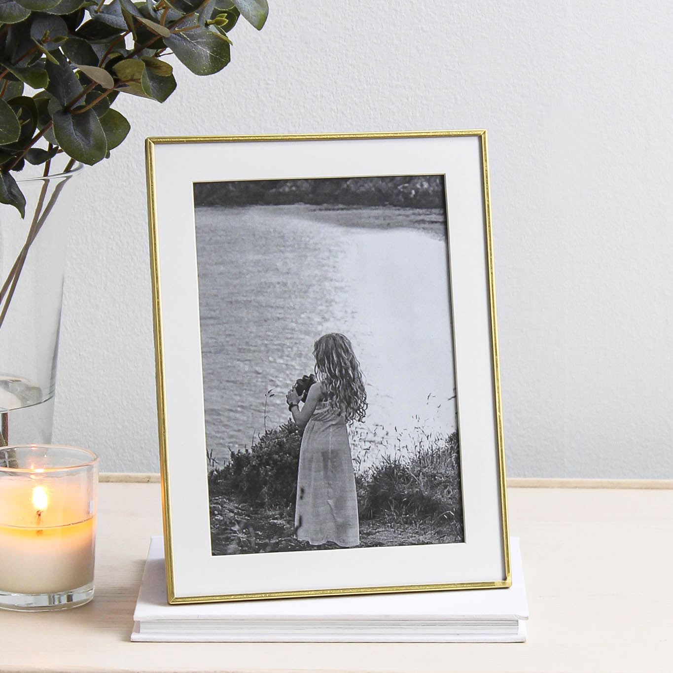 Brass Plated Fine Photo Frame 5x7" | Marquis & Dawe