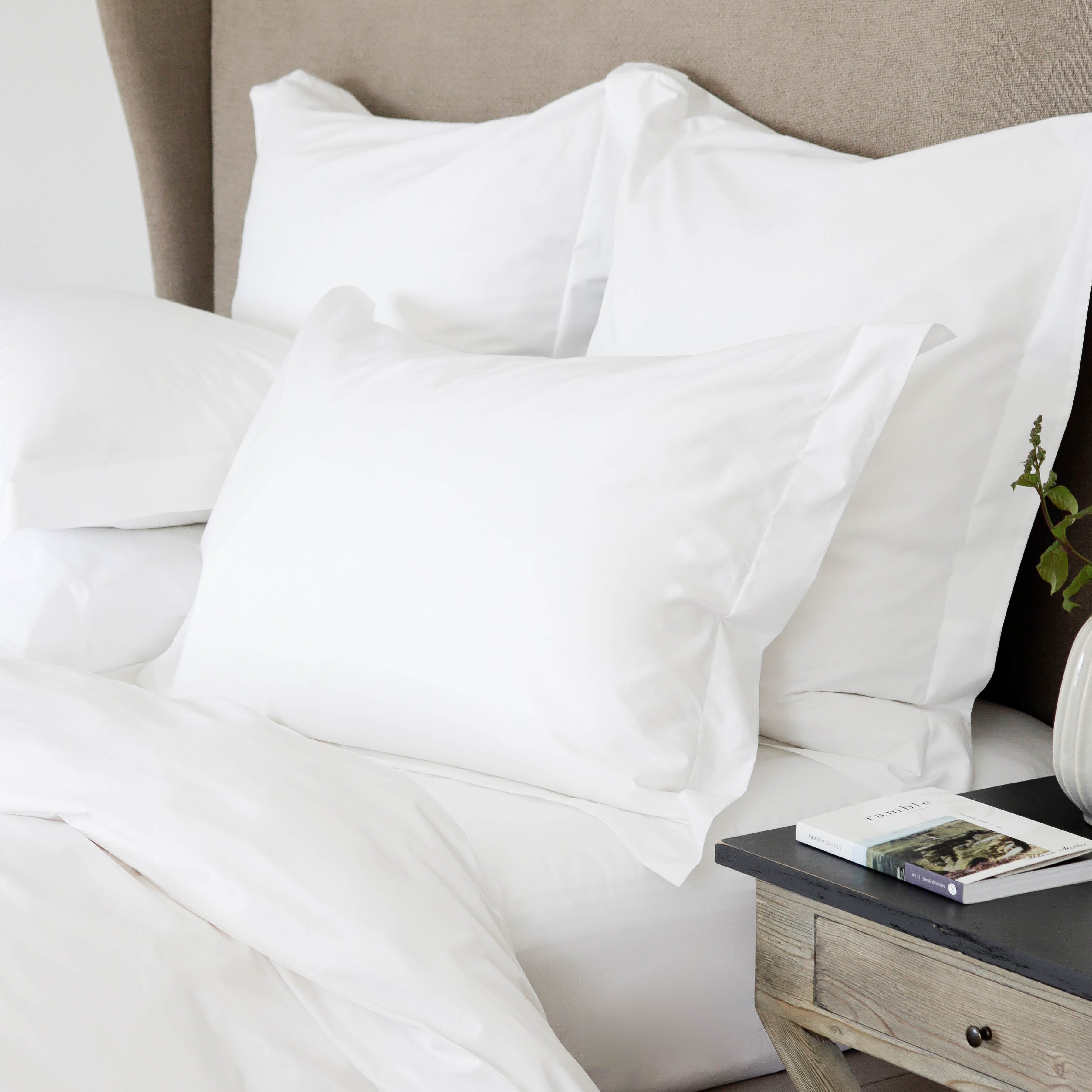 White Organic Cotton Duvet Cover - Marquis & Dawe